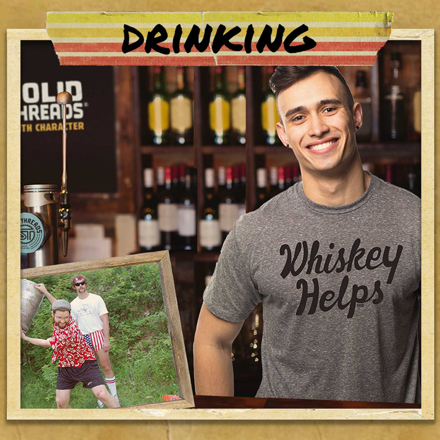 Vintage Drinking T-shirts | Cool Beer & Whiskey Graphic Tees - Solid ...