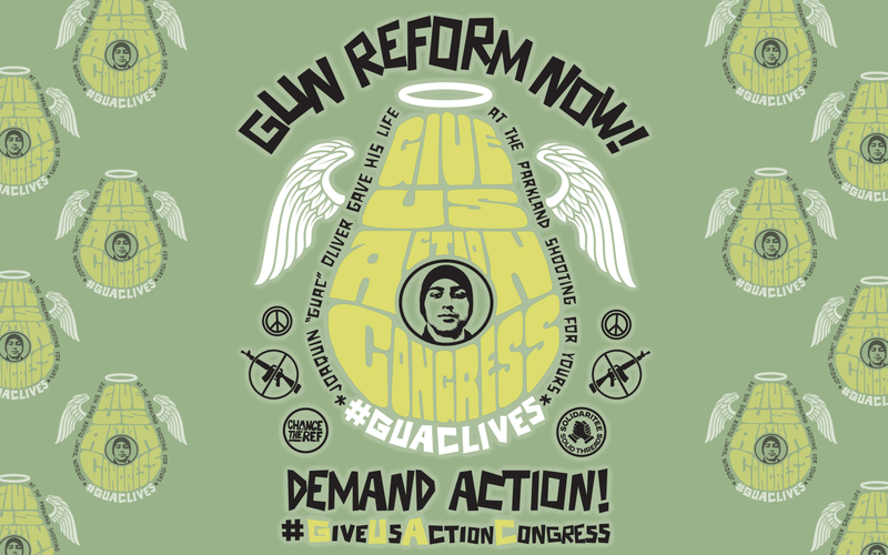 #GUAClives Give Us Action Congress on Gun Reform | Cool Protest Merch ...