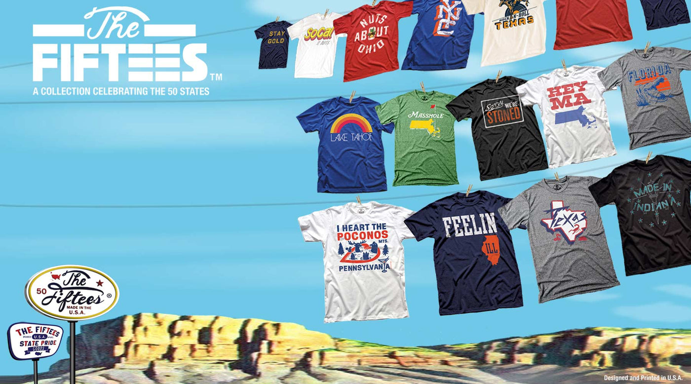 The Fiftees Vintage Graphic Tees | Cool T-shirts For All 50 States