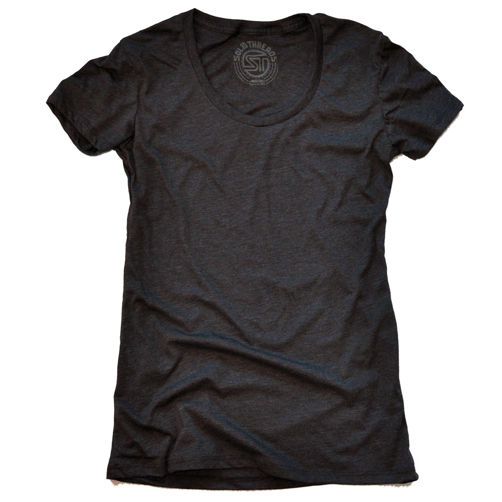 Women's Solid Threads Scoopneck T-shirt | Super Soft USA Made Tee