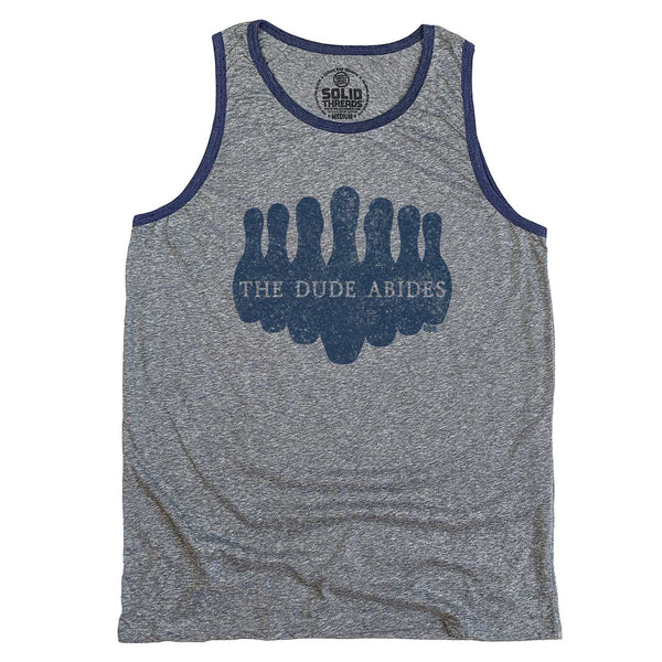 Men's Vintage Dude Abides Graphic Tank Top | Funny Big Lebowski T-shirt ...