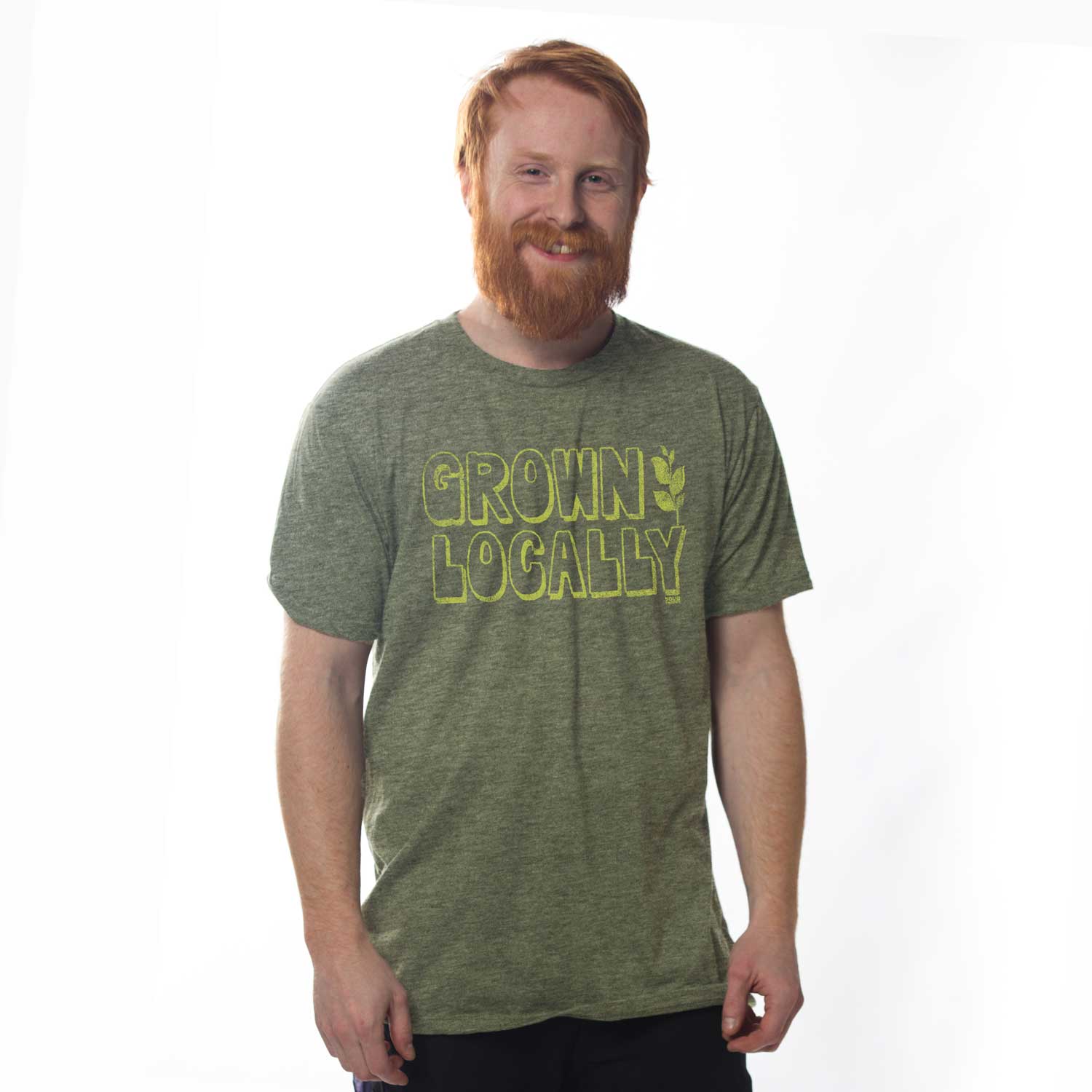 Grown Locally Cool Graphic T-Shirt | Vintage Organic Farming Tee ...