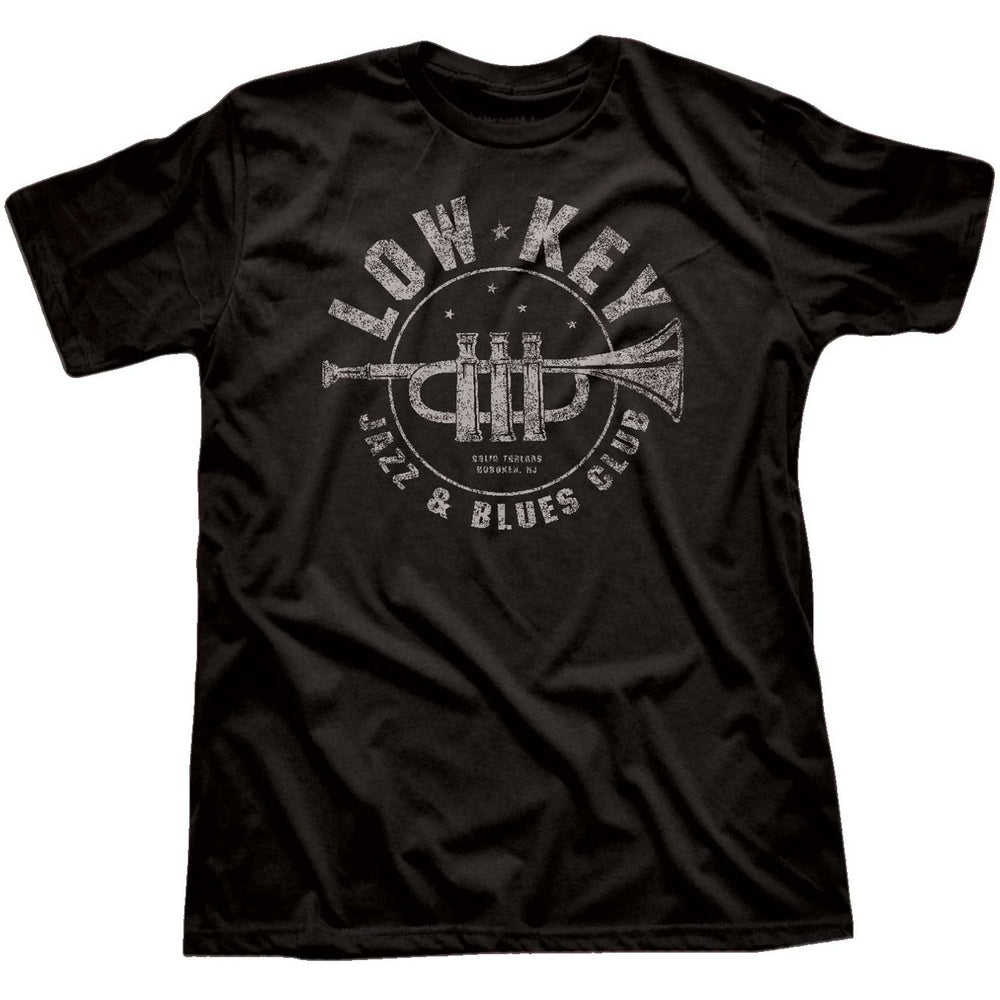 Low Key Jazz Blues Club Cool Graphic T-Shirt | Vintage Music Fest Tee ...