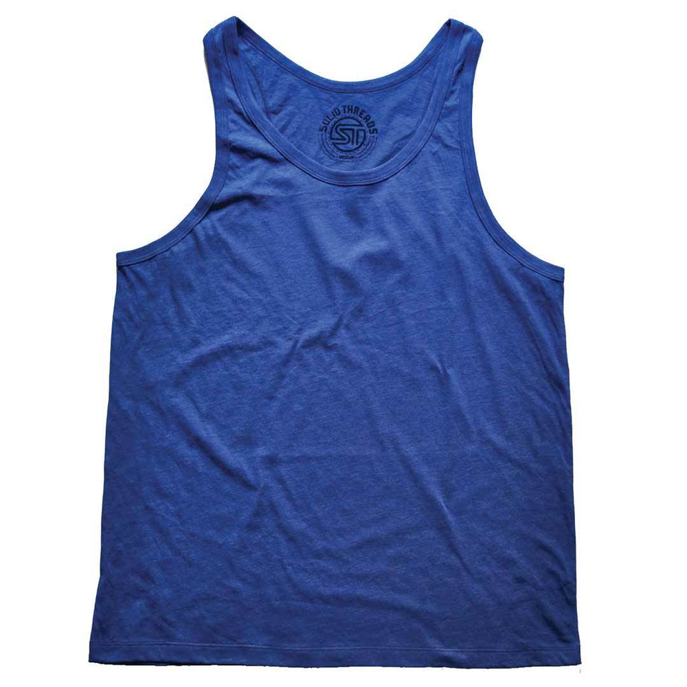 Men's Solid Threads Retro Ringer Tank Top | Vintage USA Made Tee