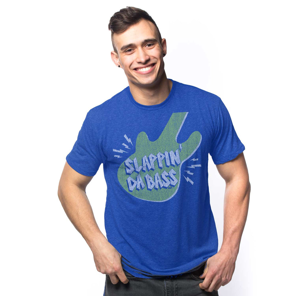 Slappin' Da Bass Vintage Graphic T-Shirt | Funny Bromance Tee - Solid ...