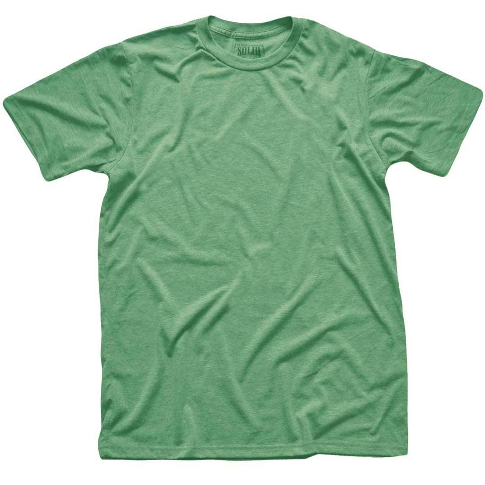 Men's Solid Threads Triblend Basic T-shirt | Vintage USA MADE Tee