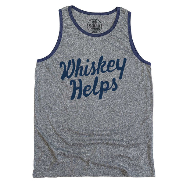Whiskey Helps Ringer Tank Top - Solid Threads