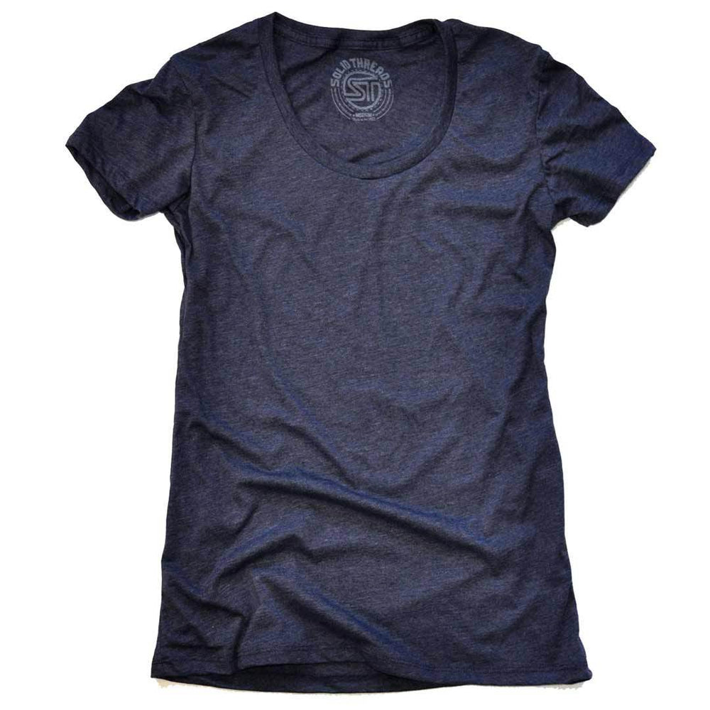 Women's Solid Threads Scoopneck T-shirt | Super Soft USA Made Tee
