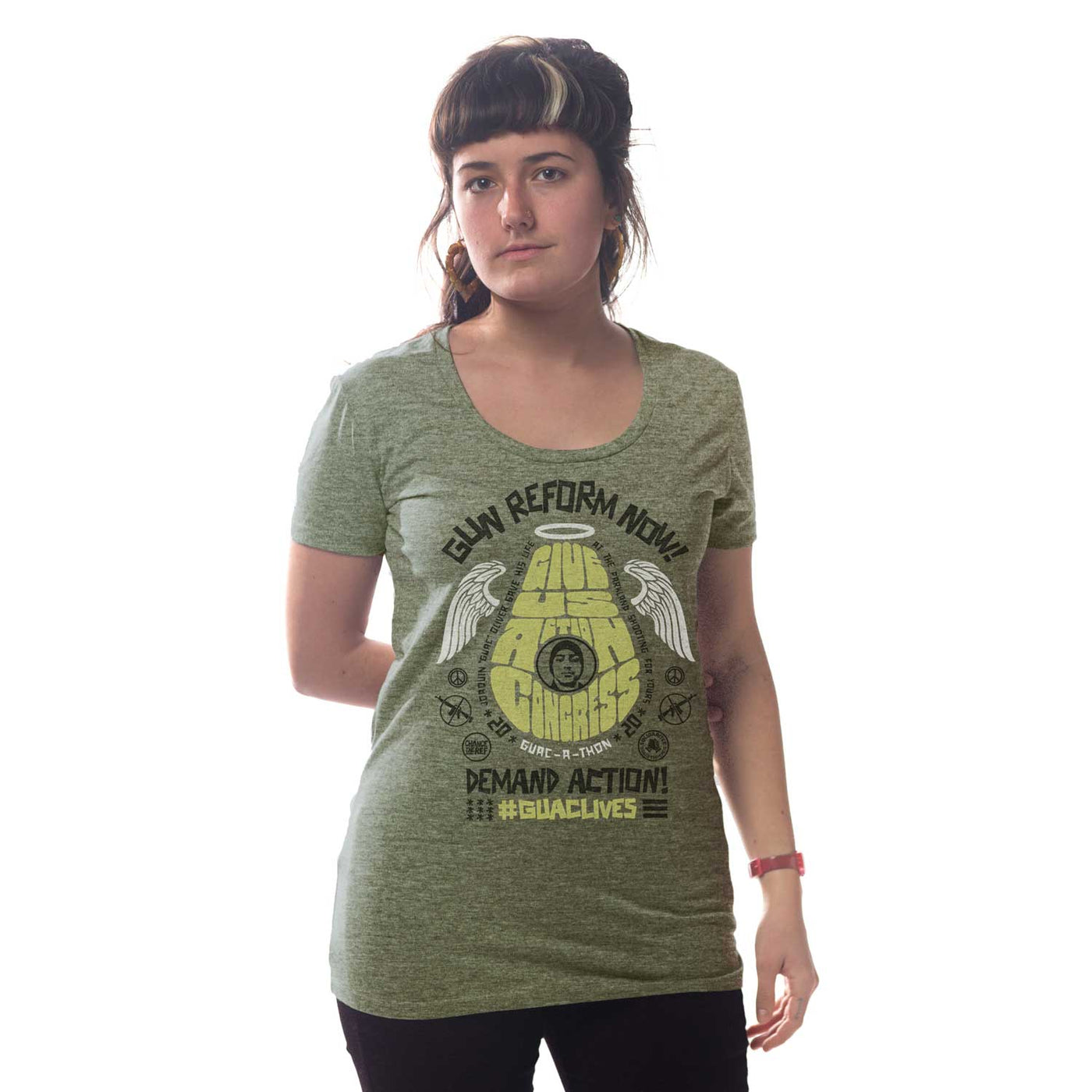 Women's Guac A Thon 2020 Cool Graphic T-Shirt | Vintage Fun Reform Tee ...
